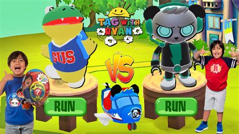 Tag With Ryan Spy Robo Combo Panda Vs Gus The Gummy Gator All