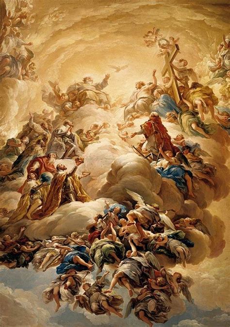 Réplique De Peinture Adoration de la Trinité 1791 de Vicente López Y