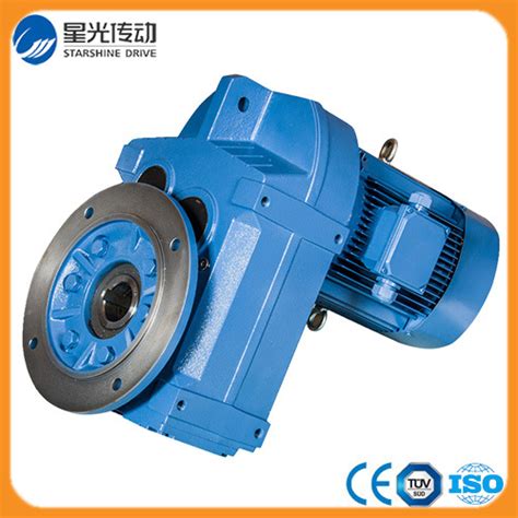 F Series Parallel Shaft Helical Gear Motor With B Flange Mounted