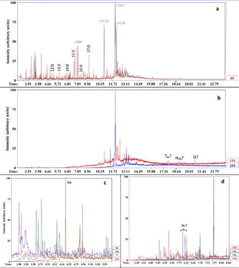 Mass Chromatograms Of Sample KT I A TIC In Black And Alkanes M Z