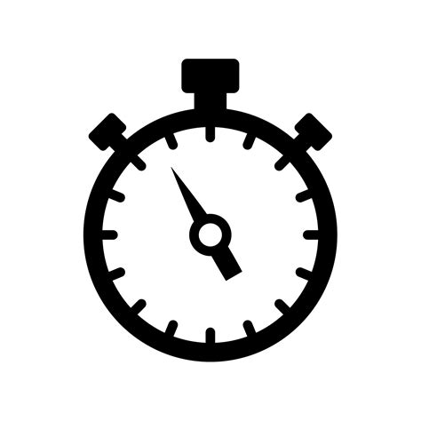 Vector De Contorno Del Icono Del Cronómetro De Tiempo Trabajador Remoto