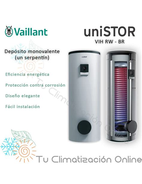 Depósito ACS Vaillant uniSTOR para Aerotermia VIH RW 200 L