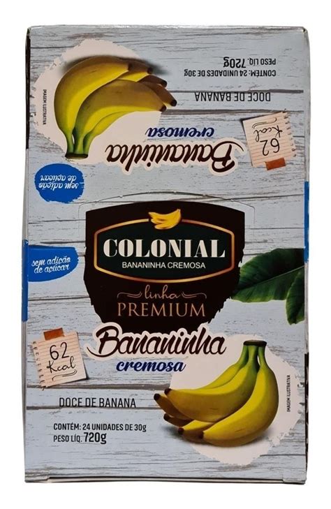 Doce De Banana Bananinha Cremosa Colonial 720g Zero Açúcar MercadoLivre