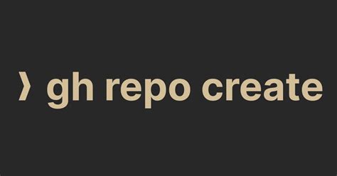 Create New Github Repository From Cli With Gh Command