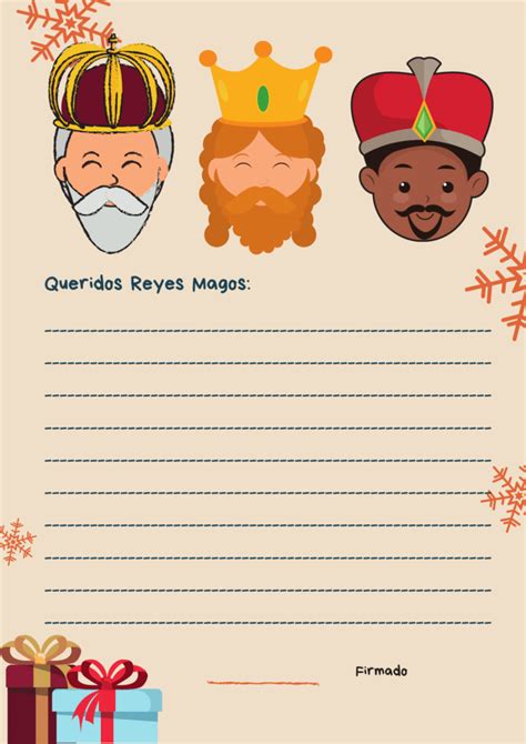 Cartas Reyes Magos Para Imprimir