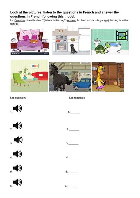 O Est Worksheet French Lessons Core French School Subjects