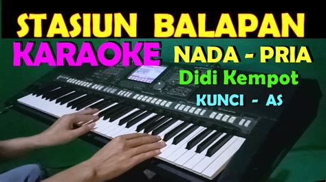 STASIUN BALAPAN Didi Kempot KARAOKE NADA COWOK PRIA YouTube