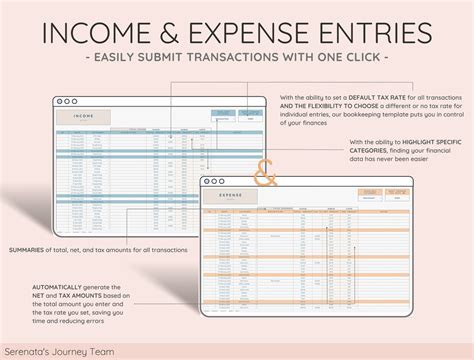 Excel Bookkeeping Template For Small Businesses Easy Etsy