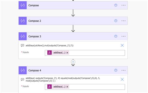 how to add only working days to a date using power automate