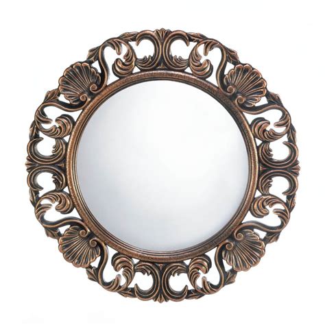 Best Collection Of Antique Iron Round Wall Mirrors Mirror Ideas