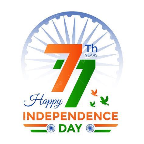 Th Year Celebration India Independence Day Vector Independence Day