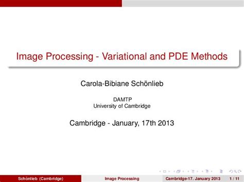 pdf image processing variational and pde methods · 2018 10 8 · image processing