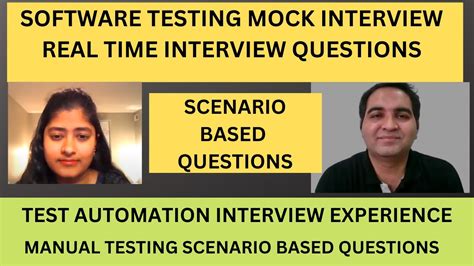 manual testing interview questions and answers automation testing mock interview for