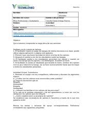 Actividad 1 ÉTICA PROFESIONAL Y CIUDADANÍA Course docx Reporte