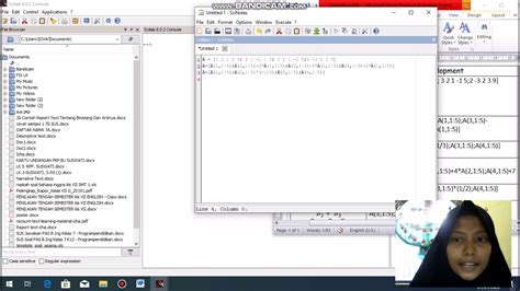 matriks [scilab] ~part 3 youtube