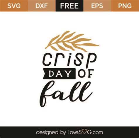 Crisp Day Of Fall SVG Cut File SVG LoveSVG