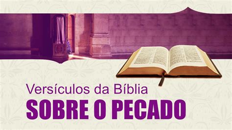 Versículos da Bíblia sobre o pecado