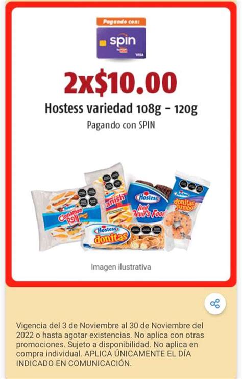 Oxxo Pan Dulce Y Pastelitos Hostess En Oferta 2X 10 Pagando Con