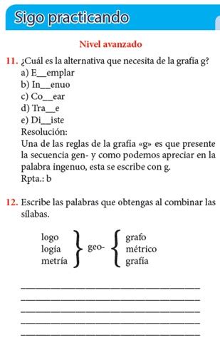 Uso De La G Y La J Para Sexto De Primaria Articulos Educativos