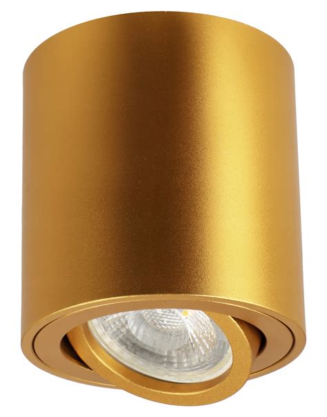 Oprawa Natynkowa Halogenowa Tuba GU10 LED złota spot kinkiet sufitowa