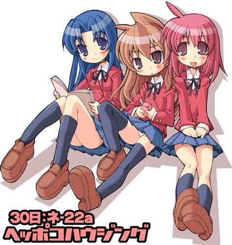 Aisaka Taiga Kawashima Ami And Kushieda Minori Toradora Drawn By
