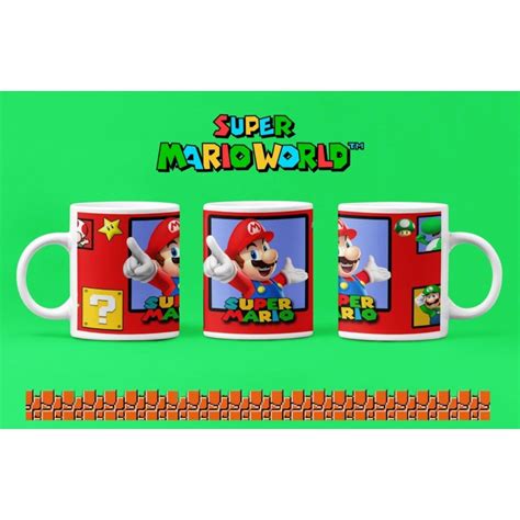 Taza Sublimada Estilo Mario Bros Susana Rangel TAZAS MARIO BROS