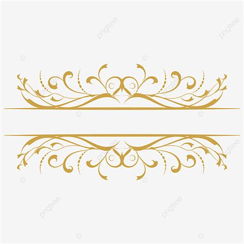 Vintage Luxury Invitation Vector Art PNG Luxury Gold Vintage Title