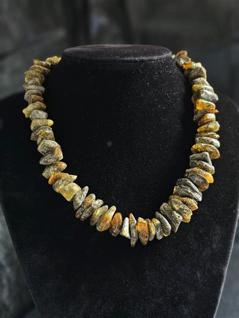 60 Gramm Massive Echte Bernsteinkette Naturbernstein Oliven Kaufen