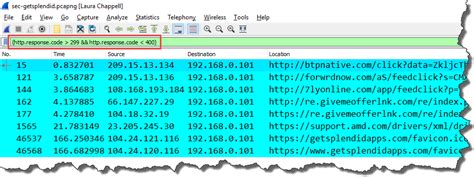 Analyze A Malicious Redirection With Wireshark