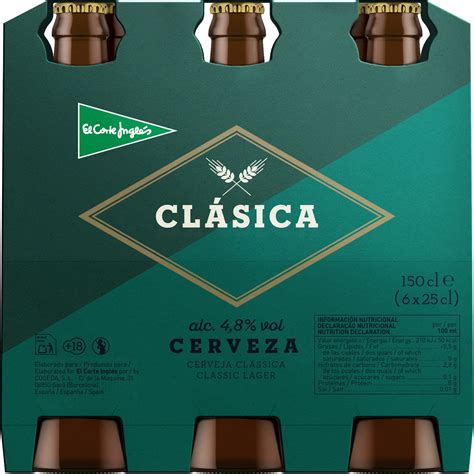 Comprar Cerveza rubia Clásica tipo Lager pack 6 botellas 25 cl EL