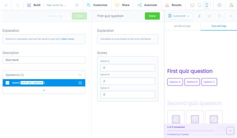 Use Scores In Your Calculations Tripetto Help Center