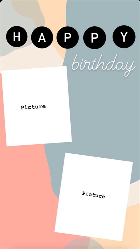 Aesthetic Happy Birthday Instagram Story Template Overlay Imagesee