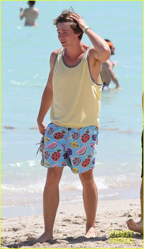 Patrick Schwarzenegger Shirtless Fun In The Sun Photo