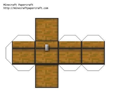 Pixel Papercraft Papercraft Minecraft Pe Chest Pre 073