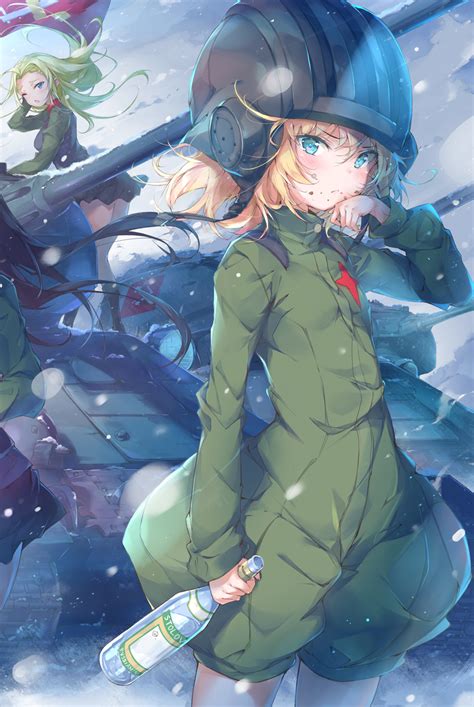 Katyusha Nonna And Clara Girls Und Panzer Drawn By Pulp Piroshi