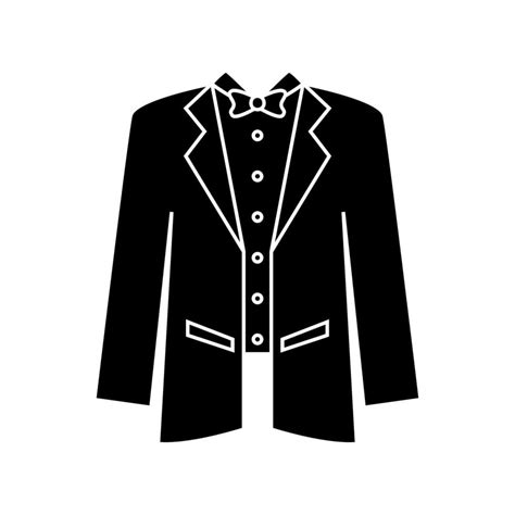 Tuxedo Icon Vector Dinner Jacket Illustration Sign Suit Symbol Or