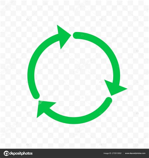 Recycle Icon Vector Arrow Symbol Eco Waste Reuse Cycle Waste Circle