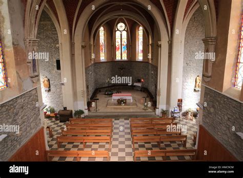 Choeur Eglise Sainte Marie Madeleine Praz Sur Arly France Stock