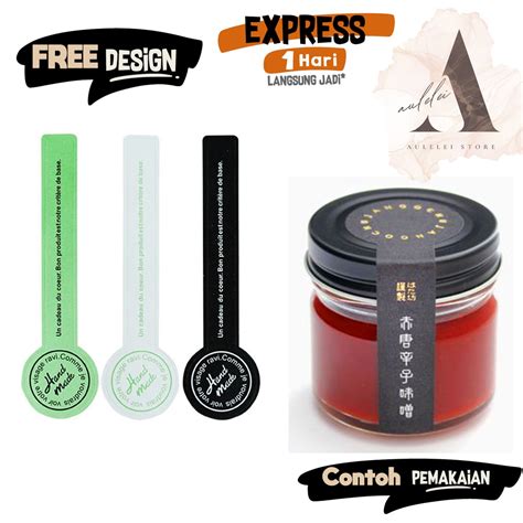 Jual Cetak Sticker Segel Seal Bulat Ekor Botol Jar Selai Toples
