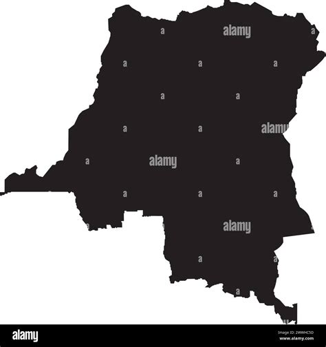 Democratic Republic Of The Congo Map Stock Vector Images Alamy