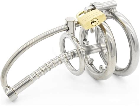 Edelstahl Cock Cage Chastity mit Harnröhren dilatator Device