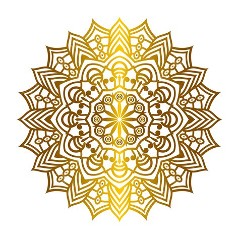 Mandala De Lujo Dorado Transparente PNG Dibujos Mandala Dorado Png