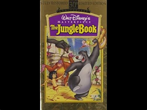 Opening To The Jungle Book Vhs Second Edition Youtube