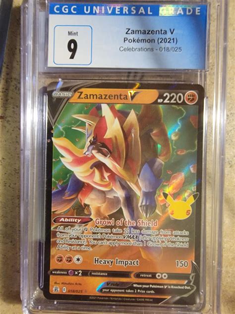 Zamazenta V Graded 9 Pokemon Celebrations