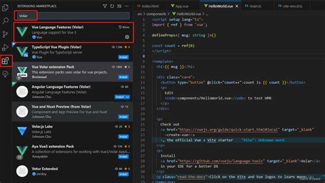 vue3 vite ts项目搭建之后，vscode文件夹下红色波浪线问题 vue文件好多波浪线 csdn博客