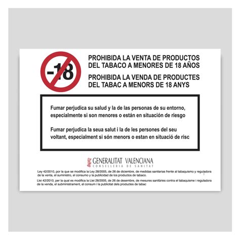 Prohibida La Venta De Productos Del Tabaco A Menores De A Os Valencia