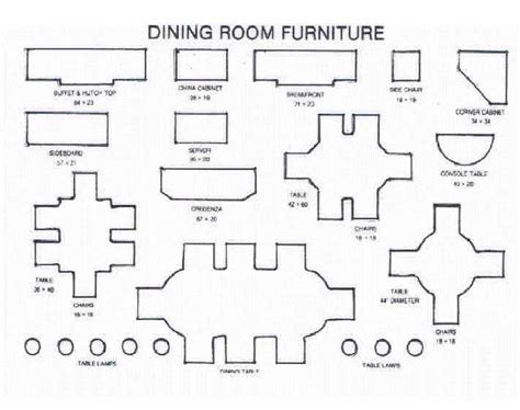 Printable Furniture Templates 1 4 Inch Scale