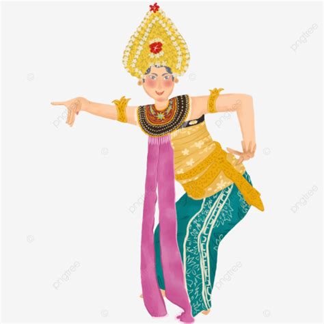 Traditional Indonesian Dance Pendet Dance Balinese Traditional PNG