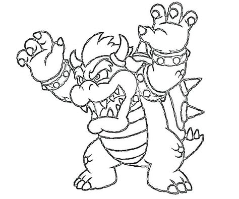 Dibujos De Bowser Para Colorear Para Colorear Pintar E Imprimir