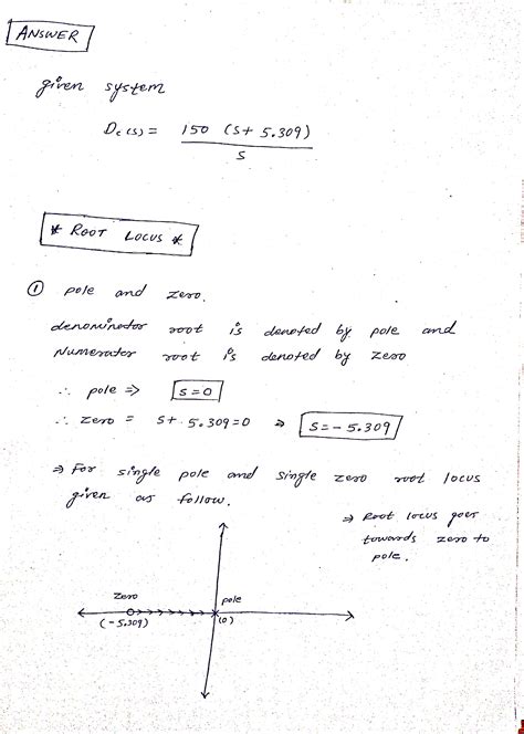 [solved] draw the root locus and bode plot for the human balance system with course hero